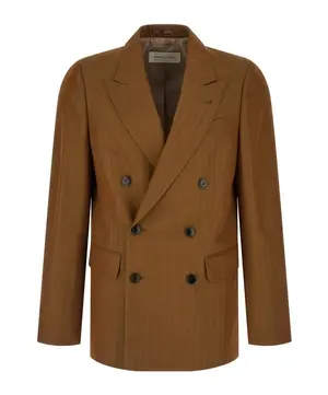 Dries Van Noten Barry Double Breasted Blazer - Brown