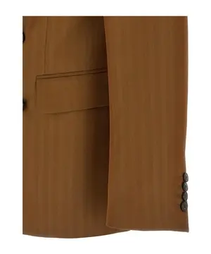 Dries Van Noten Barry Double Breasted Blazer - Brown