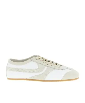 Dries Van Noten Lace-up Sneakers With Suede Panels - White