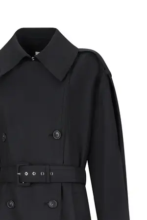 Sportmax Double-breasted Trench Coat