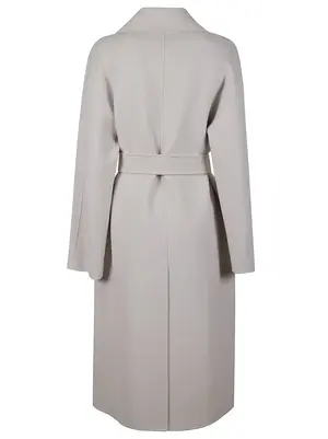 Max Mara Double-breasted Belted Coat - Gray