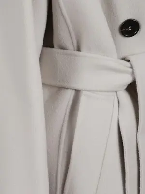 Max Mara Double-breasted Belted Coat - Gray