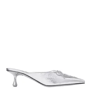 JIMMY CHOO Scarlett Mules - Silver