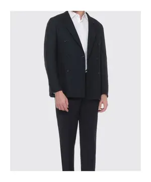 LARDINI Double-breasted Peak-lapel Blazer