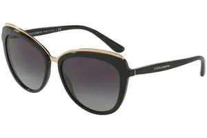 Dolce & Gabbana Logo Gradient Sunglasses - Black