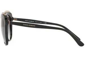 Dolce & Gabbana Logo Gradient Sunglasses - Black