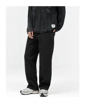 REPRESENT Worker Relaxed-fit Carpenter Pants - Black