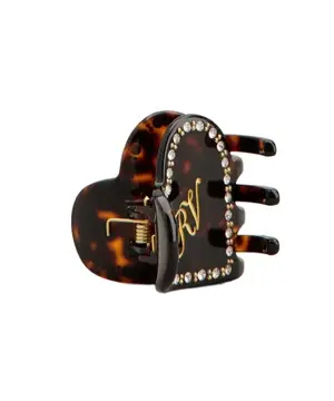 ROGER VIVIER Heart-shaped Crystal Embellished Hair Clip