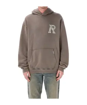 REPRESENT Western Initial Logo Hoodie - Brown