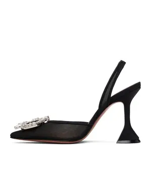 Amina Muaddi Begum Sling 95 High-heeled Sandals - Black