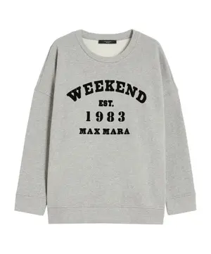 Max Mara Crewneck Sweatshirt With Logo Graphic