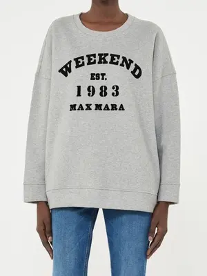 Max Mara Crewneck Sweatshirt With Logo Graphic