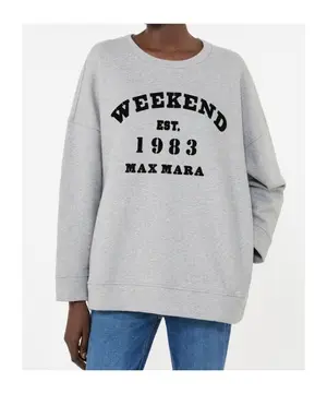 Max Mara Crewneck Sweatshirt With Logo Graphic