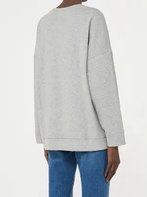 Max Mara Crewneck Sweatshirt With Logo Graphic