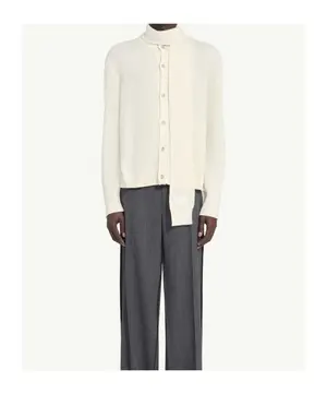 MAISON MARGIELA Knitted Cardigan With Integrated Scarf Detail