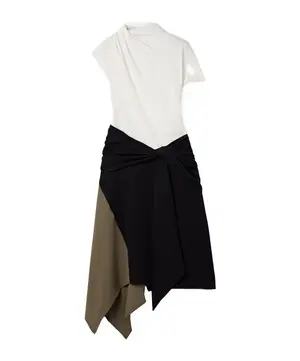 Staud Davina Asymmetrical Dress