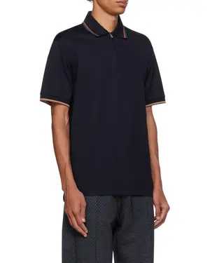 Paul Smith Stripe Trim Polo Shirt