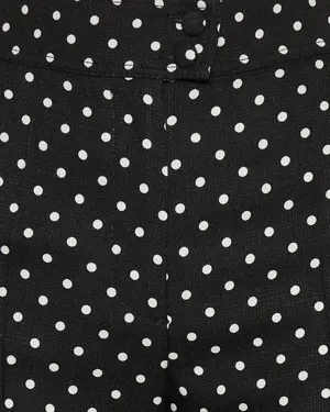 Valentino Garavani Polka Dot Wide Leg Pants - Black