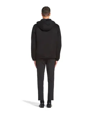 Prada Cashmere Blouson Jacket With Hood