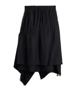 Y3 Asymmetrical Midi Skirt