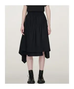 Y3 Asymmetrical Midi Skirt