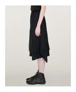 Y3 Asymmetrical Midi Skirt