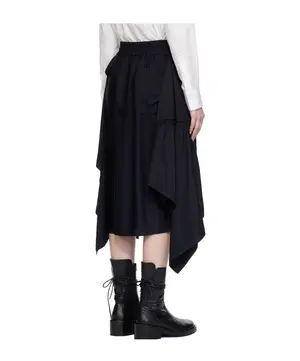 Y3 Asymmetrical Midi Skirt
