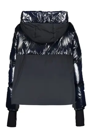 Herno Contrast Hooded Down Jacket - Blue