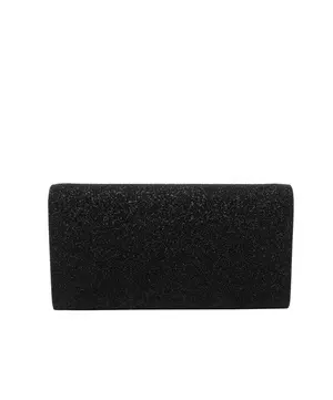 JIMMY CHOO Emmie Foldover-top Clutch Bag - Black