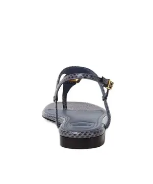 Fendi Ayers Square Toe Thong Sandals - Blue