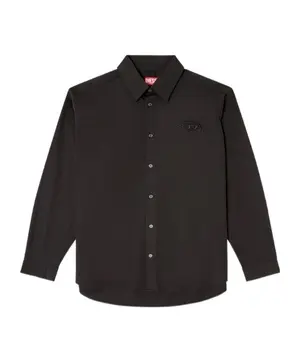 DIESEL® S-simply-gsbh Logo-embroidered Shirt - Black