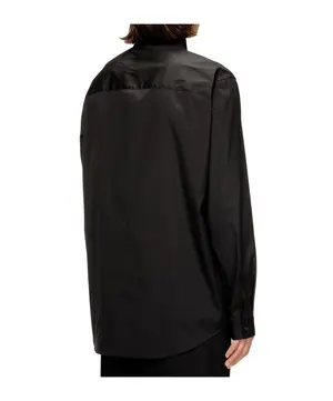 DIESEL® S-simply-gsbh Logo-embroidered Shirt - Black