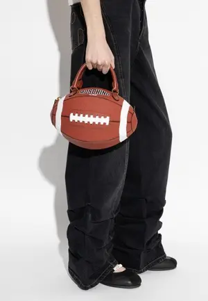 Moschino Rugby Ball Top Handle Tote Bag