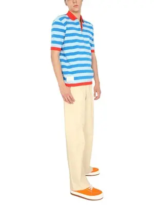 Sunnei Stripped Knitted Polo Shirt