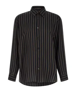 Dries Van Noten Croom Striped Shirt - Black