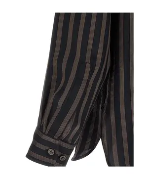 Dries Van Noten Croom Striped Shirt - Black