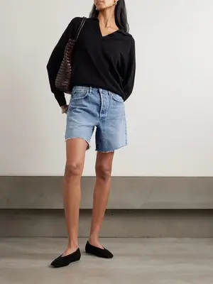 Citizens Of Humanity Marlow Frayed Denim Shorts