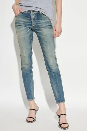Dsquared2 Jennifer Tapered-leg Jeans - Gray