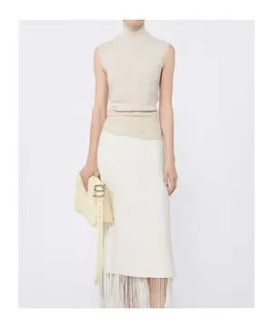 Sportmax Sleeveless Turtleneck Jumper - Ivory