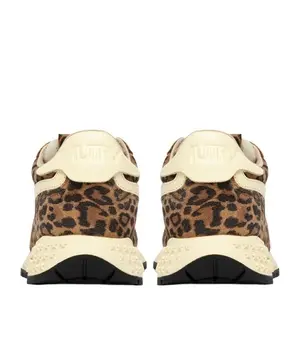 AUTRY Reelwind Low Leopard Print Sneakers - Nude