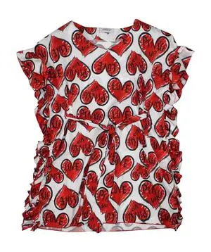 Pinko Printed Heart Cover-up - Red