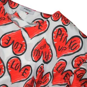 Pinko Printed Heart Cover-up