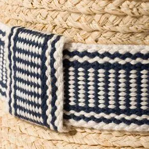 Miu Miu Straw Hat With Logo Detail