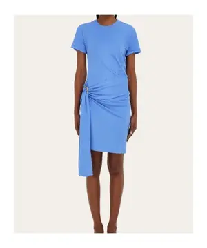 FERRAGAMO Draped Jersey Dress