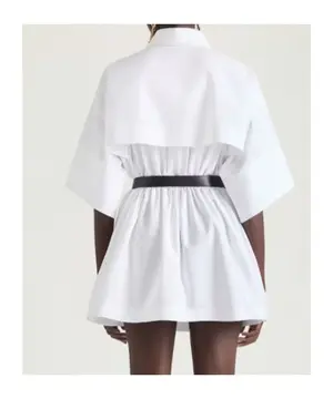 Givenchy Short Sleeved Belted Mini Dress