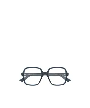 Alexander McQueen Oversized Square Frame Eyeglasses - Blue