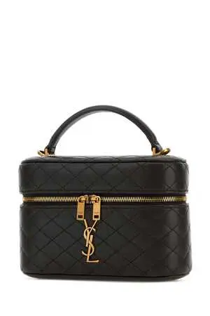 Saint Laurent Gaby Quilted Clutch Bag - Black