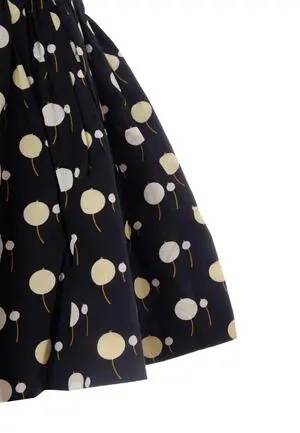 Bonpoint Suzan Cherry Printed Skirt - Black