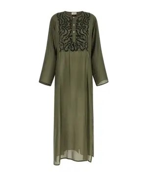 P.a.r.o.s.h Sunset Sequin Embellished Maxi Dress - Green