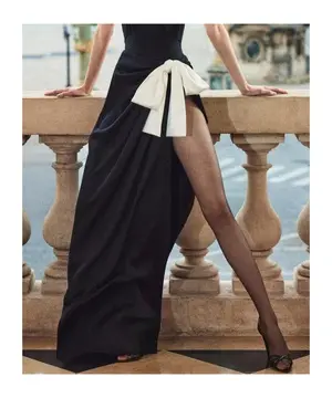 Saint Laurent Tied Draped Skirt